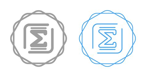 Summation Vector Icon 39092514 Vector Art At Vecteezy