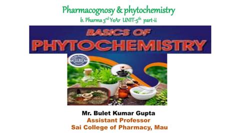Unit 5th B3 Basic Phytochemistrypptx