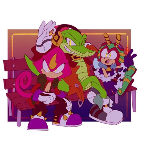 Team Chaotix Sonic Fan Art Sonic Heroes Sonic Art
