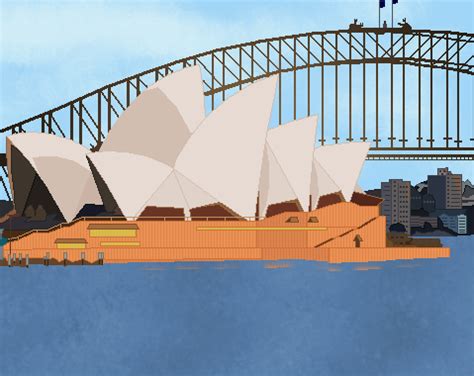 Sydney Opera House Cartoon