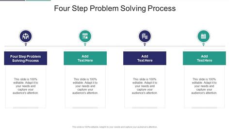 Four Step Problem Solving Process In Powerpoint And Google Slides Cpb