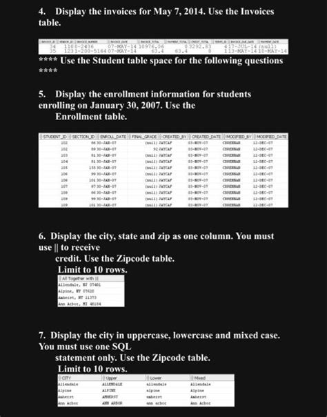 Solved Lab 4 Sql Each Problem Is Worth One Point This Lab