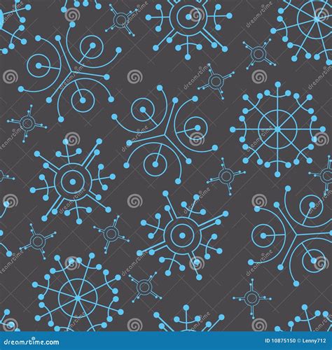 Snowflake Seamless Pattern Stock Vector Illustration Of Graphic 10875150