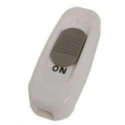 INLINE ON OFF SLIDE SWITCH WHITE V A