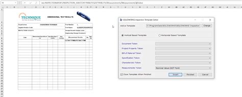 How To Create Custom Export Template For SOLIDWORKS Inspection