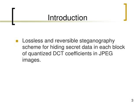 Ppt Reversible Hiding In Dct Based Compressed Images Powerpoint