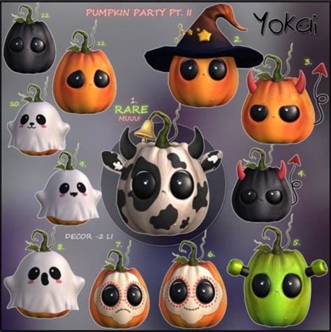 Second Life Marketplace 5 Yokai Pumpkin Party Pt Ii Frankenstein