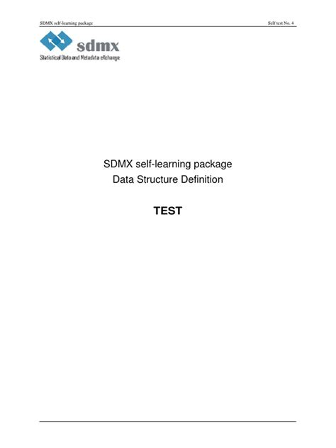 04 Data Structure Definition Test Pdf Time Series Data