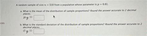 solved a random sample of size n 510 ﻿from a population