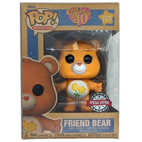 Funko Pop 1123 Care Bears 40th Anniversary Friend Bear Vinyl Figure