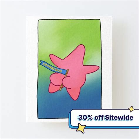Flying Flag Patrick Mounted Print For Sale By Da Ux Designer Flying Flag Patrick Star Print