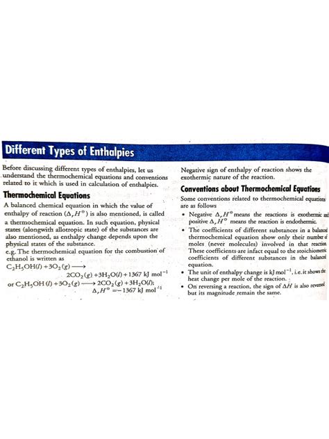 Thermochemistry Notes Pdf