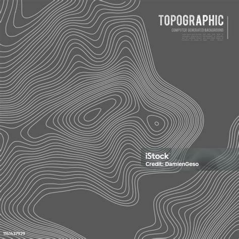 회색 윤곽 벡터 지형입니다 지리적 산 지형 벡터 일러스트입니다 지형 패턴 텍스처입니다 토지 벡터 지형에 지도 표 고 그래픽 등고선 높이 선 지형 지도 높이 추상 다각형