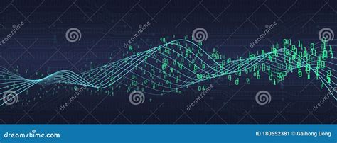 Abstract Technology Binary Code Backgrounddigital Binary Data And Secure Data Concept With