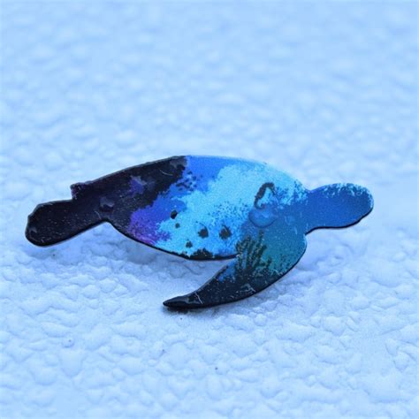 Turtle Enamel Pin Etsy