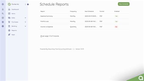 Schedule Reports Report App Store Akaunting