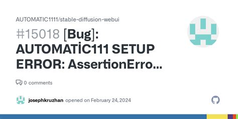 Bug Automatİc111 Setup Error Assertionerror An Object Named