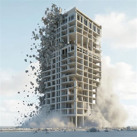 A Simulation Of An Earthquake Shaking A Highrise Building With Engineers Analyzing The Buildings