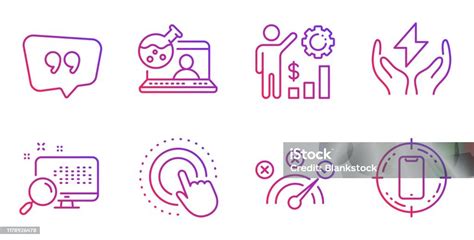 견적 거품 정답 및 안전 에너지 아이콘 세트 검색 직원 부 및 온라인 화학 징후 벡터 고급에 대한 스톡 벡터 아트 및 기타 이미지 Istock