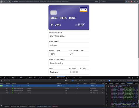 Magento Skimmer Found Loading From Magecart Net