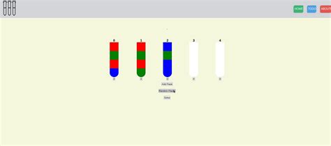 Github Xecho Color Sort Solver A Small Webapp To Solve Some Of The Challenges In The Water