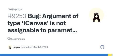 Bug Argument Of Type Icanvas Is Not Assignable To Parameter Of Type Node · Issue 9253