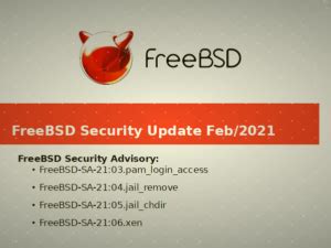 FreeBSD Jail Xen And Pam Login Access Security Fixes Released NixCraft