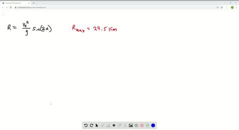 Finding Muzzle Speed Find The Muzzle Speed Of A Gun Whose Maximum Range Is Km Numerade