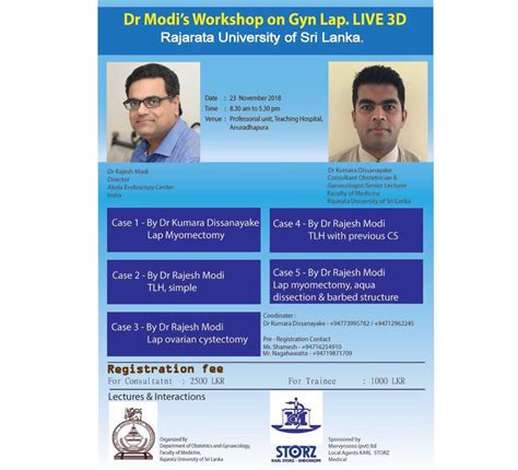 Kumara Dissanayake On Linkedin Minimal Access Surgery Workshop