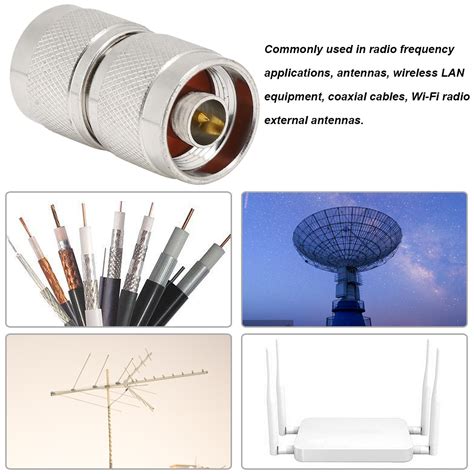 N Type Male To N Male Adapter Connector Converter Brass For Wi Fi Radio External Antenna