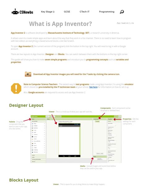 App Inventor 2 The Basics Csnewbs Pdf