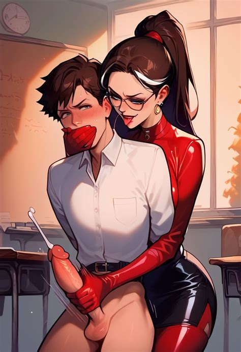 Rule 34 Ai Generated Black Latex Skirt Blush Bottomless Bottomless Male Civitai Covering