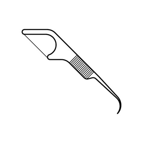 Premium Vector Dental Flossing Tool Icon