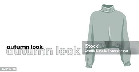 흰색 배경에 고립 된 높은 칼라가있는 민트 색 풀오버 녹색 터틀넥 유행 가을 모양 의류의 동향 패션 매거진의 일러스트레이션 벡터 0명에 대한 스톡 벡터 아트 및 기타 이미지