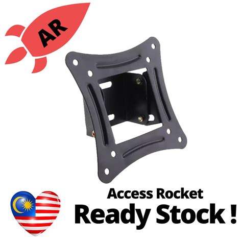 Lcd Monitor Wall Mount Bracket Tilt 0° 15° Shopee Malaysia