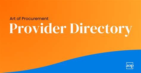 Sievo Aop Provider Directory