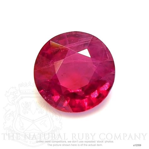 Loose Ruby Round 0 75 Ct R12359