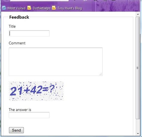 How To Implement Captcha In Asp Net Mvc