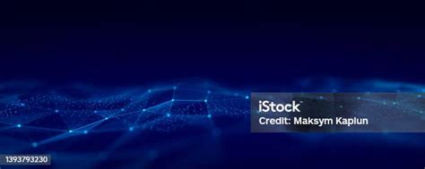 움직이는 점 선 및 삼각형이있는 추상적 인 미래 파동 입자의 흐름 사이버 기술 일러스트레이션 3d 렌더링 추상적인에 대한 스톡 사진 및 기타 이미지 Istock