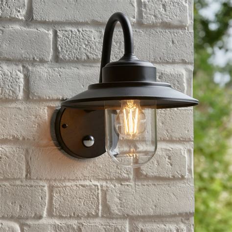 Endon 120556 Thornton Pir Outdoor Wall Light In Matt Black Finish With