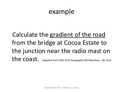 Gradient Csec Geography