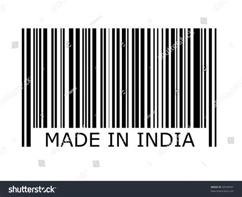 Bar Code With The Inscription Made In India Stock Photo Shutterstock