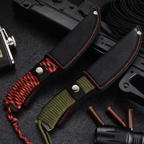 户外高硬度战术刀户外刀具随身小直刀荒野求生非折叠刀户外刀 虎窝淘