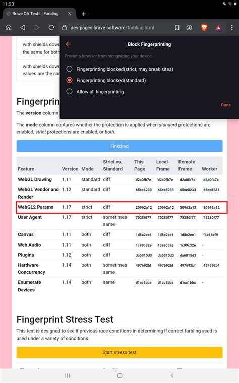 Fingerprinting 20 Webgl2 · Issue 9189 · Bravebrave Browser · Github
