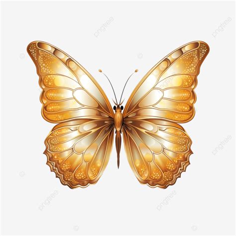 황금 날개를 가진 나비의 디지털 드로잉 나비 파리 곤충 Png 일러스트 및 이미지 에 대한 무료 다운로드 Pngtree