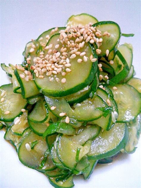 キュウリと大葉のさっぱり和え レシピ・作り方 By Komugi 楽天レシピ