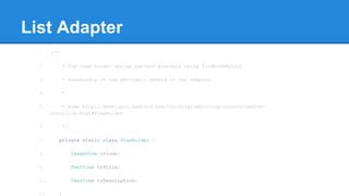 Android Database Tutorial PPT