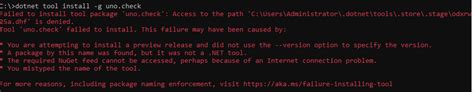 Cant Install Unocheck · Issue 11435 · Unoplatformuno · Github
