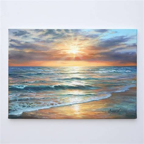 Sunset Over The Ocean Painting
