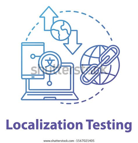 Localization Testing Concept Icon Software Development Stock Vector